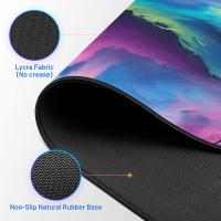 China Stock Custom Large Size 400x900 Desk Mats Iridescent Printed Logo Pc Accessories Gaming Personalized Mouse Pad for sale