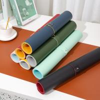 China Leather Non Slip Mouse Pad Simple Desk Protector Mat for Computer Gaming Oval Shape for sale