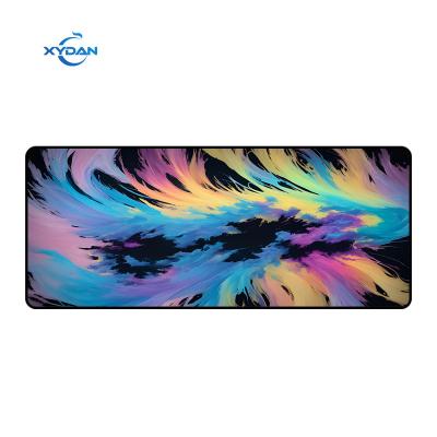 China Customized Logo Printing Rubber Desktop Mat for Trendy and Colorful Gaming Setup for sale