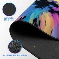 China Customized Logo Printing Rubber Desktop Mat for Trendy and Colorful Gaming Setup for sale