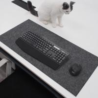 China Private Mold Yes Custom Logo Non-slip Felt Desk Mat for Large Extended Office Desk for sale