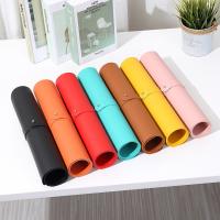 China 100% Eco-friendly Private Mold Custom Logo XXL Large PVC PU Leather Waterproof Desk Mats Mouse Pad for sale