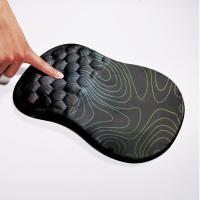 China Household Custom Ergonomic Mouse Pad With Wrist Support For CMYK Sublimation Printing for sale