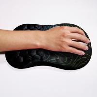 China Household Custom Ergonomic Mouse Pad With Wrist Support For CMYK Sublimation Printing for sale