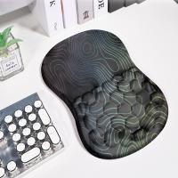 China Household Custom Ergonomic Mouse Pad With Wrist Support For CMYK Sublimation Printing for sale