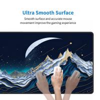 China Large Office Placemat Writing Desk Custom Abstract Gaming Mouse Pad Mat with Logo for sale