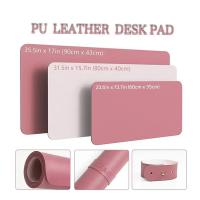 China Waterproof Large Pu Leather Mouse Pad for Office Desk Mat and Dual Leather Office Mat for sale