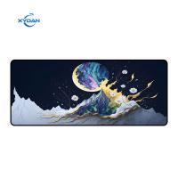 China Professional Game Player Large Mouse Pad Custom Design Desk Mat Black Colorful Mousepad for sale