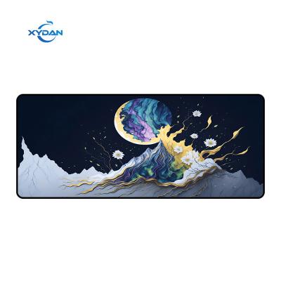 China Professional Game Player Large Mouse Pad Custom Design Desk Mat Black Colorful Mousepad for sale