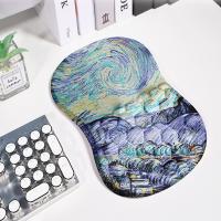 China 220g Thickness Customizable Ergonomic Mouse Pad With Gel Wrist Rest Support Hot Style for sale