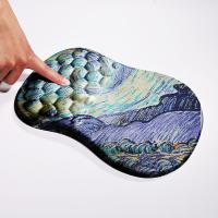 China 220g Thickness Customizable Ergonomic Mouse Pad With Gel Wrist Rest Support Hot Style for sale