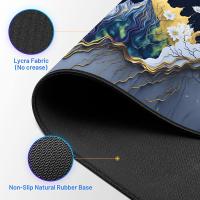 China Professional Game Player Large Mouse Pad Custom Design Desk Mat Black Colorful Mousepad for sale