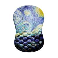 China 220g Thickness Customizable Ergonomic Mouse Pad With Gel Wrist Rest Support Hot Style for sale
