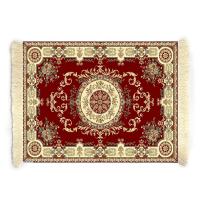 China Stock Mini Woven Carpet Rubber Mouse Pad With Fringe For Desktop Pc Laptop Computer for sale