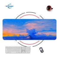 China Non-slip Natural Rubber Base XYDAN Customized Mouse Pad for Office Felt Desk Mat for sale