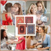 China Stock Mini Woven Carpet Rubber Mouse Pad With Fringe For Desktop Pc Laptop Computer for sale
