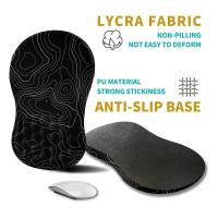 China Stock Memory Foam Slope Massage Bulge Topographic Contour Ergonomic Mouse Pad Wrist Rest Support Mousepad for sale