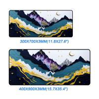 China Home Office Gifts 900X400Mm Abstract Speed Keyboard Mouse Pad for Computer Games for sale