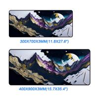 China Computer Desk Mat Anti-Slip Rubber 300*700*3Mm 4Mm Customized Logo Gaming Accessories for sale