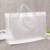 China Gifts XYDAN BAG PP Frost Transparent Shopping Bag Pvc Fashion Popular 100% Eco Handbag Clear Organza Gift Bag Shopping With Logo for sale