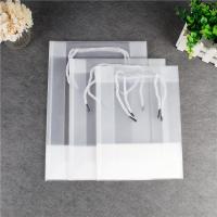 China XYDAN BAG Stock Transparent PP Plastic Gift Packing Frosted Handbag 100% Eco Organza Shopping Bag for Clothes for sale