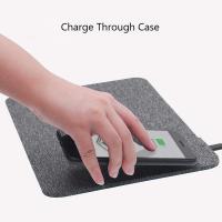 China Qi-enabled Mobile Phones Compatible Wireless QI Fast Charging PAD with Magnetic and Non-slip Mat for sale