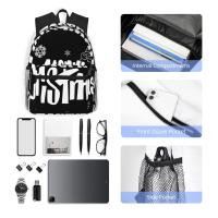 China Lightweight Custom Print School Bags with 600D Polyster Interior Compartment Capacity for sale