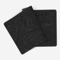 China Gaming Mouse Pad with Natural Rubber Base and Fabric Material Minimalist Line Design for sale