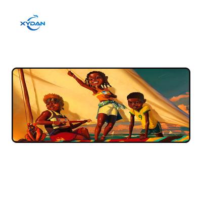 China Professional Game Player Custom XXXL PC Desk Mat with Edging Packaging and Logo Mousepads for sale