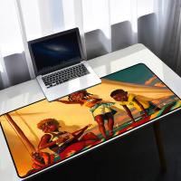 China Professional Game Player Custom XXXL PC Desk Mat with Edging Packaging and Logo Mousepads for sale