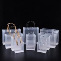 China Spot Pp Plastic Handbag Custom Image Logo Bags Gifts Sealing Handle Soft Loop Handle for sale