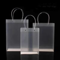 China Spot Pp Plastic Handbag Custom Image Logo Bags Gifts Sealing Handle Soft Loop Handle for sale