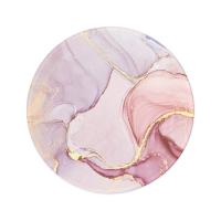 China Office HEATED Round Pink Marble Mouse Pad Smooth Non-slip Desk Mouse Mat Custom Gift for sale