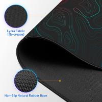 China Private Mold Black And White Custom Art Printing Large Anti-Slip Gaming Computer Keyboard Mouse Pad for sale
