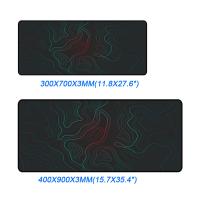 China Private Mold Black And White Custom Art Printing Large Anti-Slip Gaming Computer Keyboard Mouse Pad for sale
