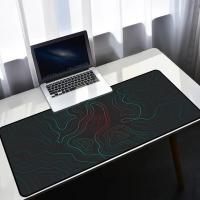 China Private Mold Black And White Custom Art Printing Large Anti-Slip Gaming Computer Keyboard Mouse Pad for sale