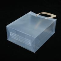 China Custom Logo Clear Transparent Waterproof Festival Package for Gifts Pp Plastic Handle for sale