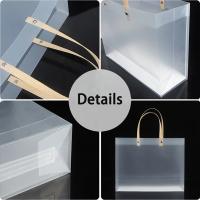China Custom Logo Clear Transparent Waterproof Festival Package for Gifts Pp Plastic Handle for sale