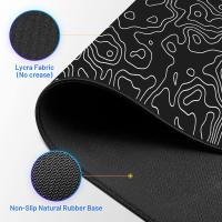 China Custom Sublimation Gaming Mouse Pad with Minimalist Line Design and NO Wireless Charging for sale