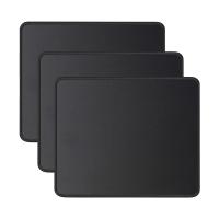 China Private Mold NO Custom Black Rubber Mouse Mat Non-Slip Stitched Edge for PC and Laptop for sale