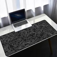 China Custom Sublimation Gaming Mouse Pad with Minimalist Line Design and NO Wireless Charging for sale