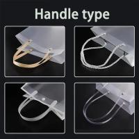 China Pp Plastic Frosted Advertising Shopping Beverage Drinking Tote Bag for Sealing Handle for sale