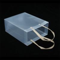 China Pp Plastic Clear Tote Gift Bag Pvc Package Transparent Christmas Gift Bag with Folding Style for sale