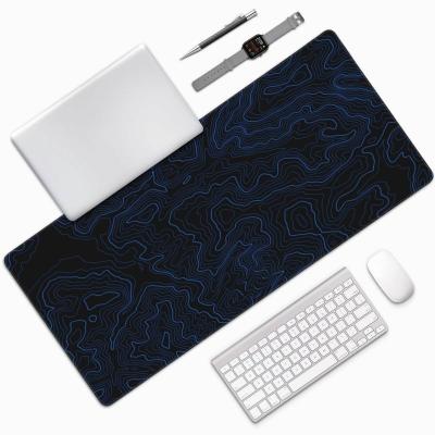 China Smooth Surface Custom Blue Line Design Mouse Pad for Computer Accessories Sublimation for sale
