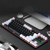 China Professional Wired Mechanical Gaming Keyboard with 87 Keys LED Backlit and Metal Panel for sale