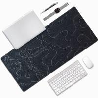 China Black White Marble Desk Mat Smooth Surface Gaming Mouse Pad for Computer Accessories for sale
