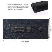 China Black White Marble Desk Mat Smooth Surface Gaming Mouse Pad for Computer Accessories for sale