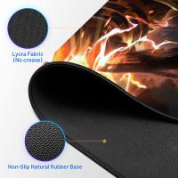 China CMYK Sublimation Printing Eco-Friendly Rubber Gaming Mouse Pad with NO Wireless Charging for sale
