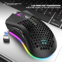 China OEM Logo Rechargeable A3 Rgb Wireless Mouse with Silent Keys and Vertical Design for sale