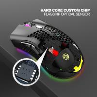 China OEM Logo Rechargeable A3 Rgb Wireless Mouse with Silent Keys and Vertical Design for sale